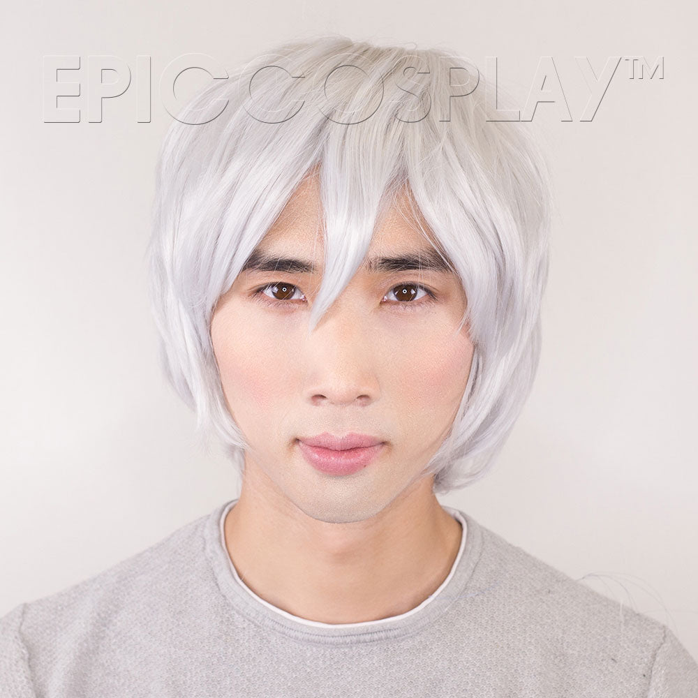 Aether -12 inch Silvery Grey Layered Short Cosplay Wig