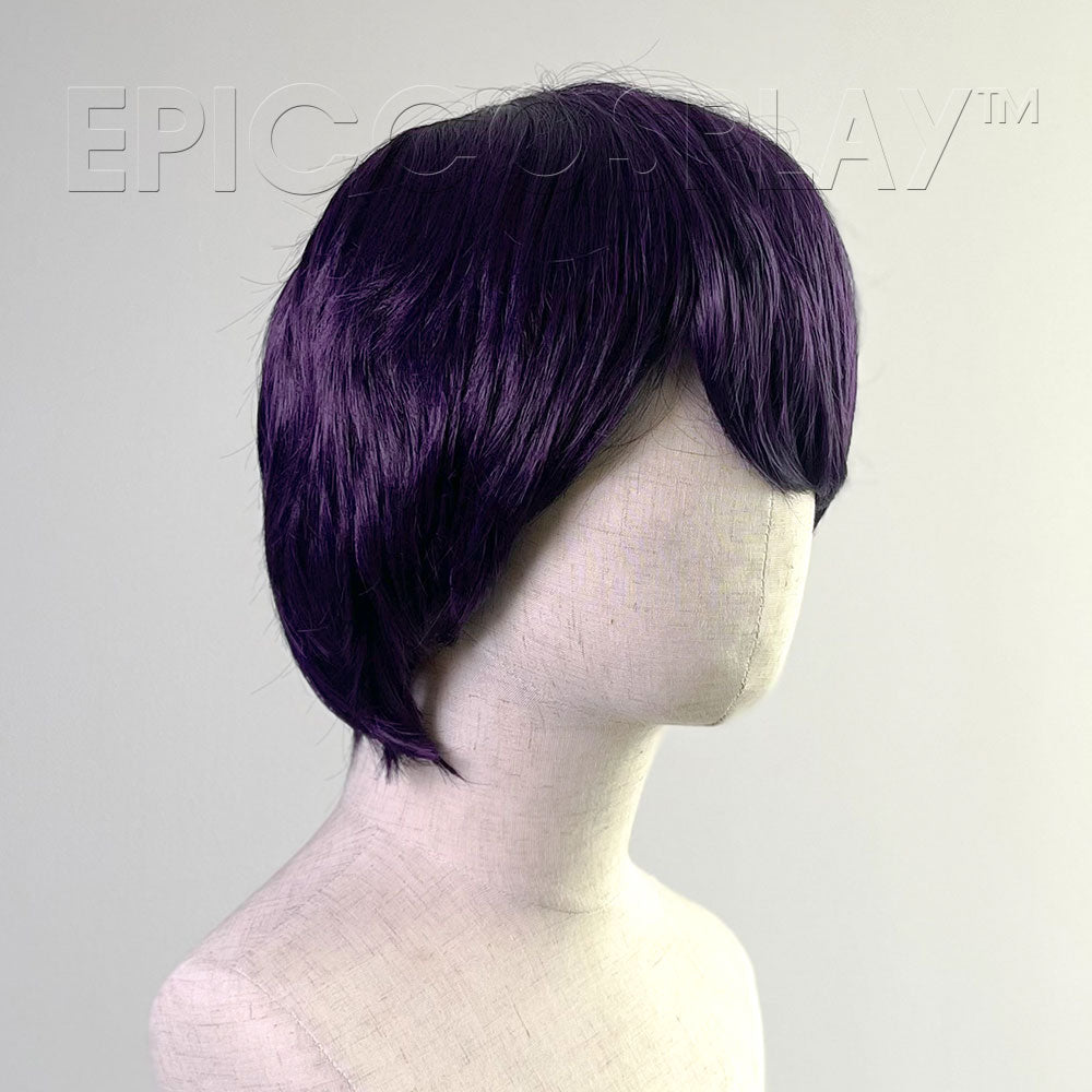 Aether - 12 inch Purple Black Fusion Layered Short Cosplay Wig Wig