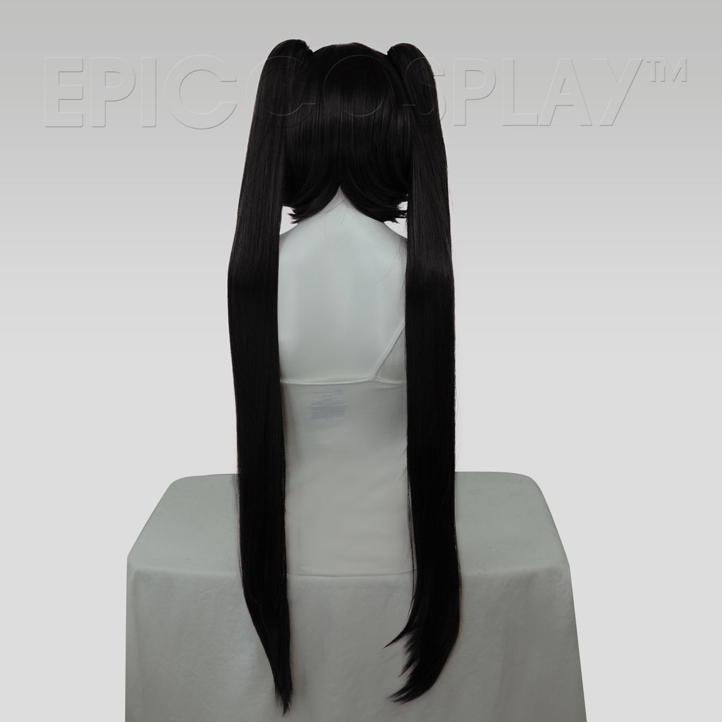 Eos 35 inch Silver Grey Straight Ponytail and Wig Set