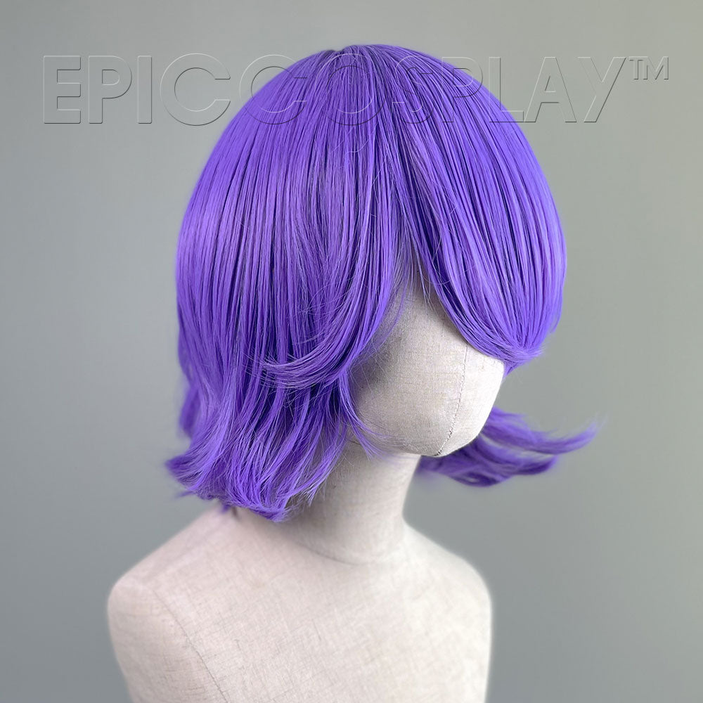 Chronos - 14 inch Classic Purple Straight Short Cosplay Wig