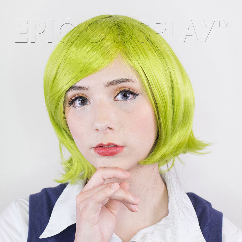 Chronos - 14 inch Tea Green Layered Cosplay Wig