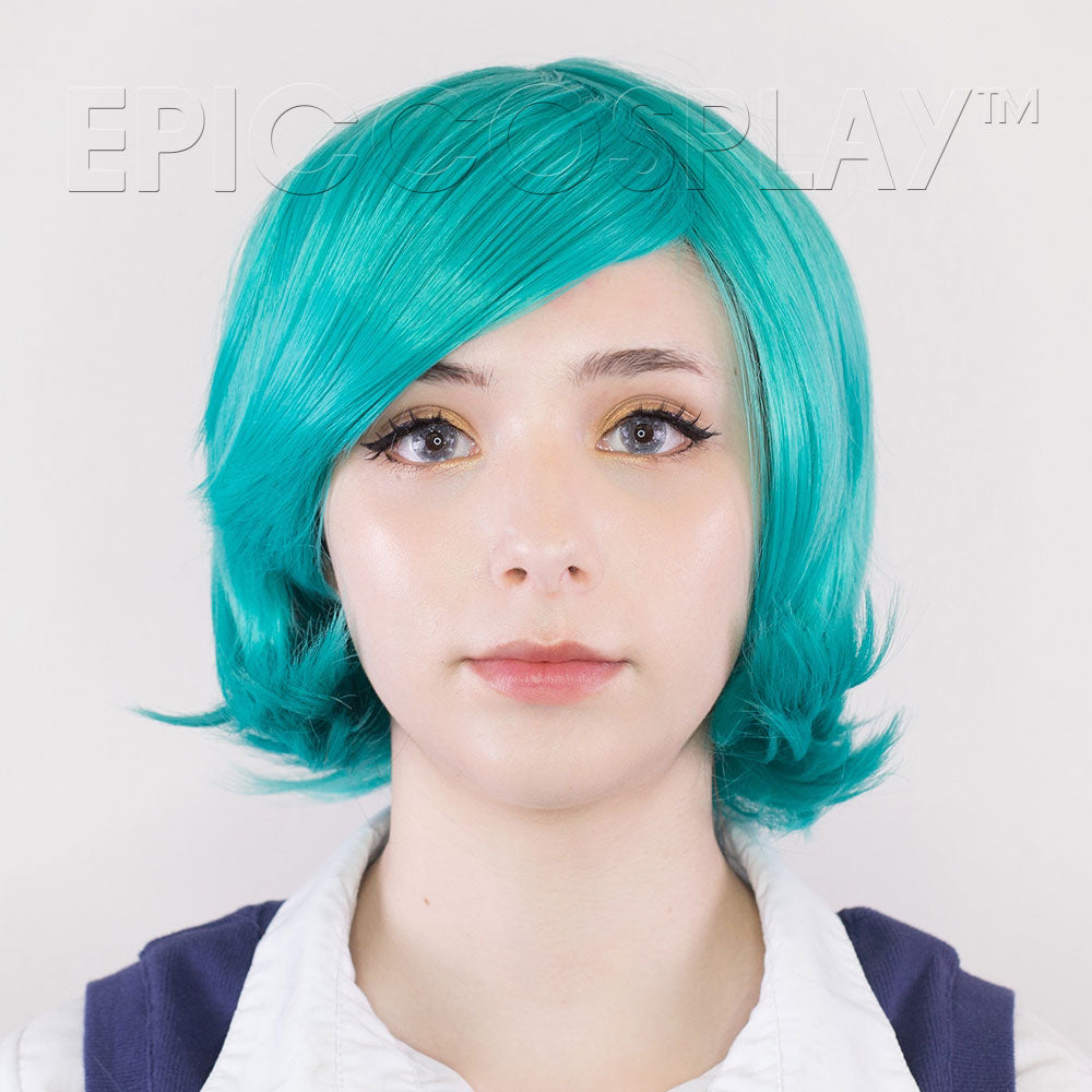 Chronos - 14 inch Vocaloid Green Layered Cosplay Wig
