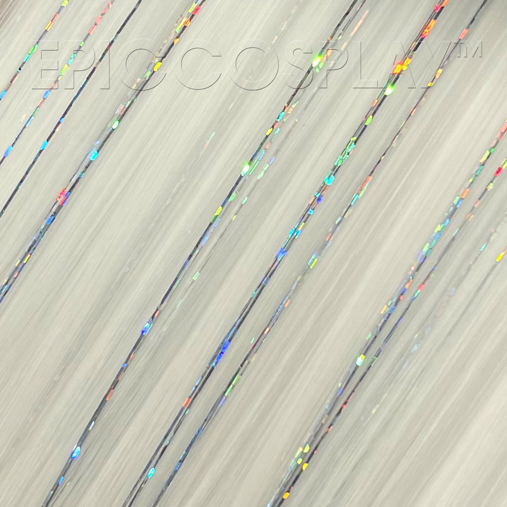 35 inch Tinsel Blended Classic White Hair Weft Extension