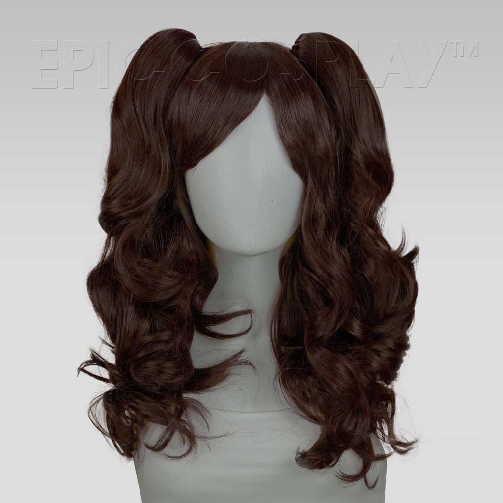 Maia -Dark Brown Curly Cosplay Wig Set