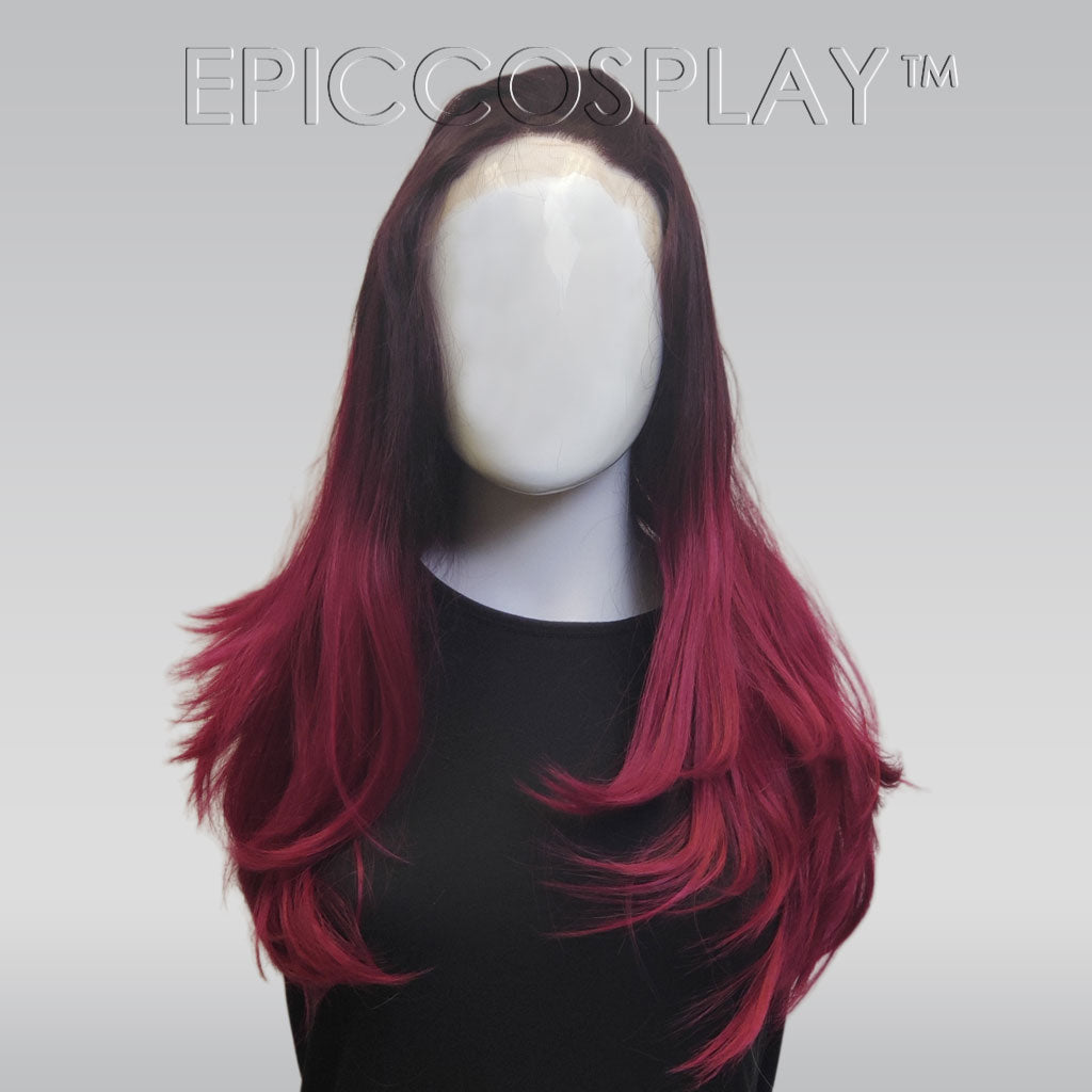 Signature - Wine Red Ombre Lace Front Wig