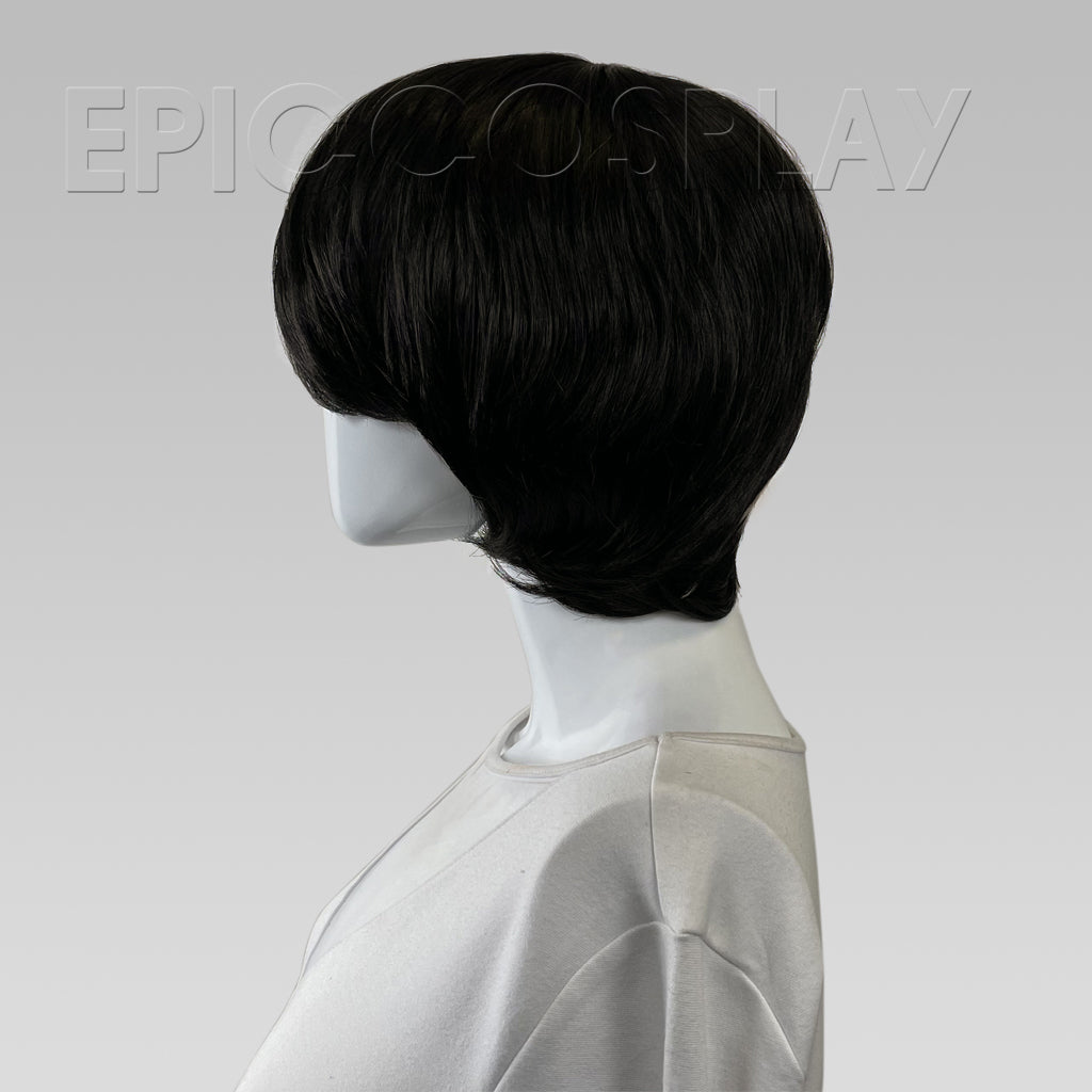 Aether Grey and Dark Red Wig