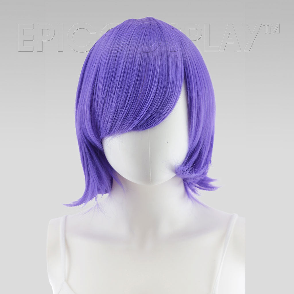 Chronos - 14 inch Classic Purple Straight Short Cosplay Wig