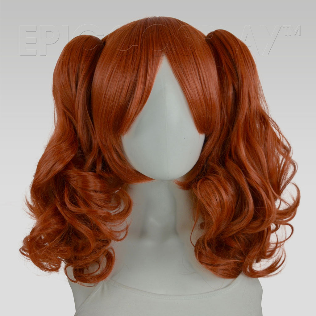 Rhea - 20 inch Copper Red Curly Ponytail Set