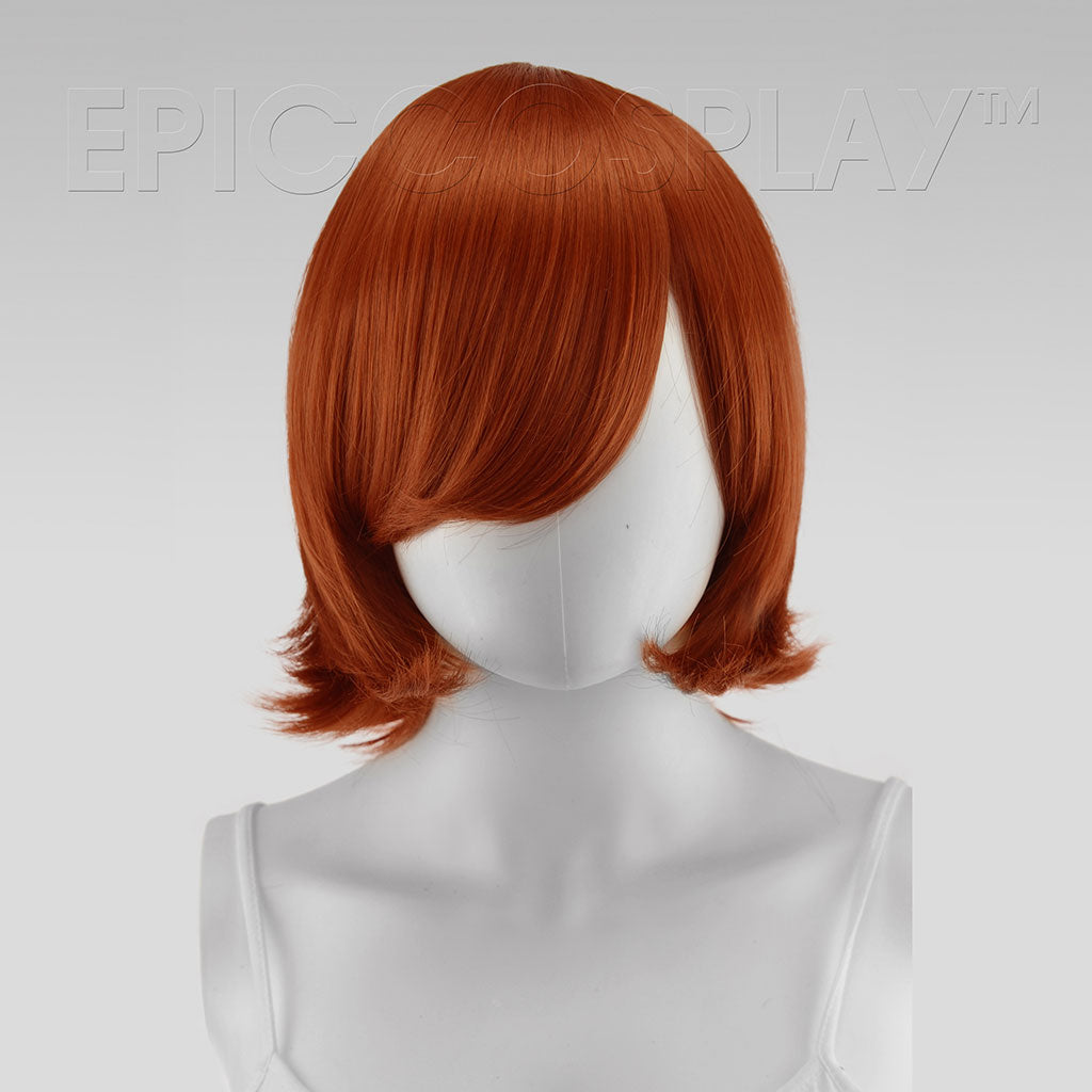 Chronos - 14 inch Copper Red Short Cosplay Wig