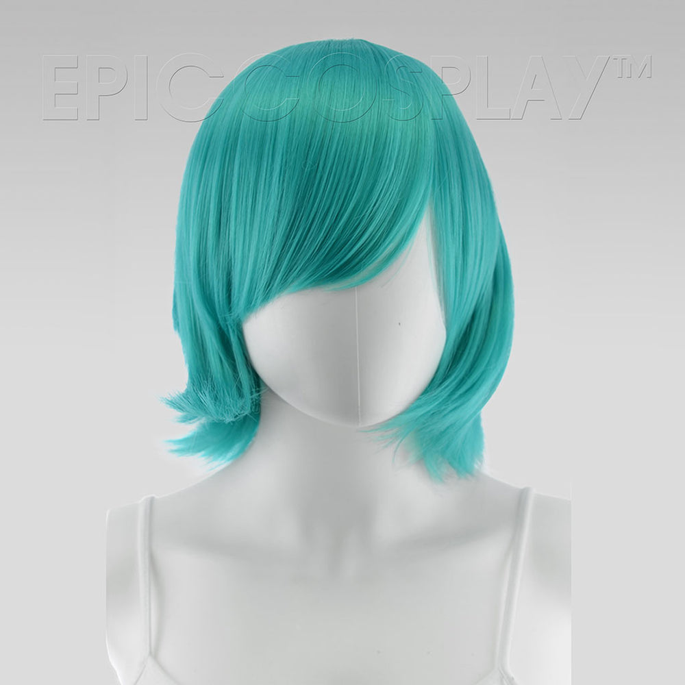 Chronos - 14 inch Vocaloid Green Layered Cosplay Wig