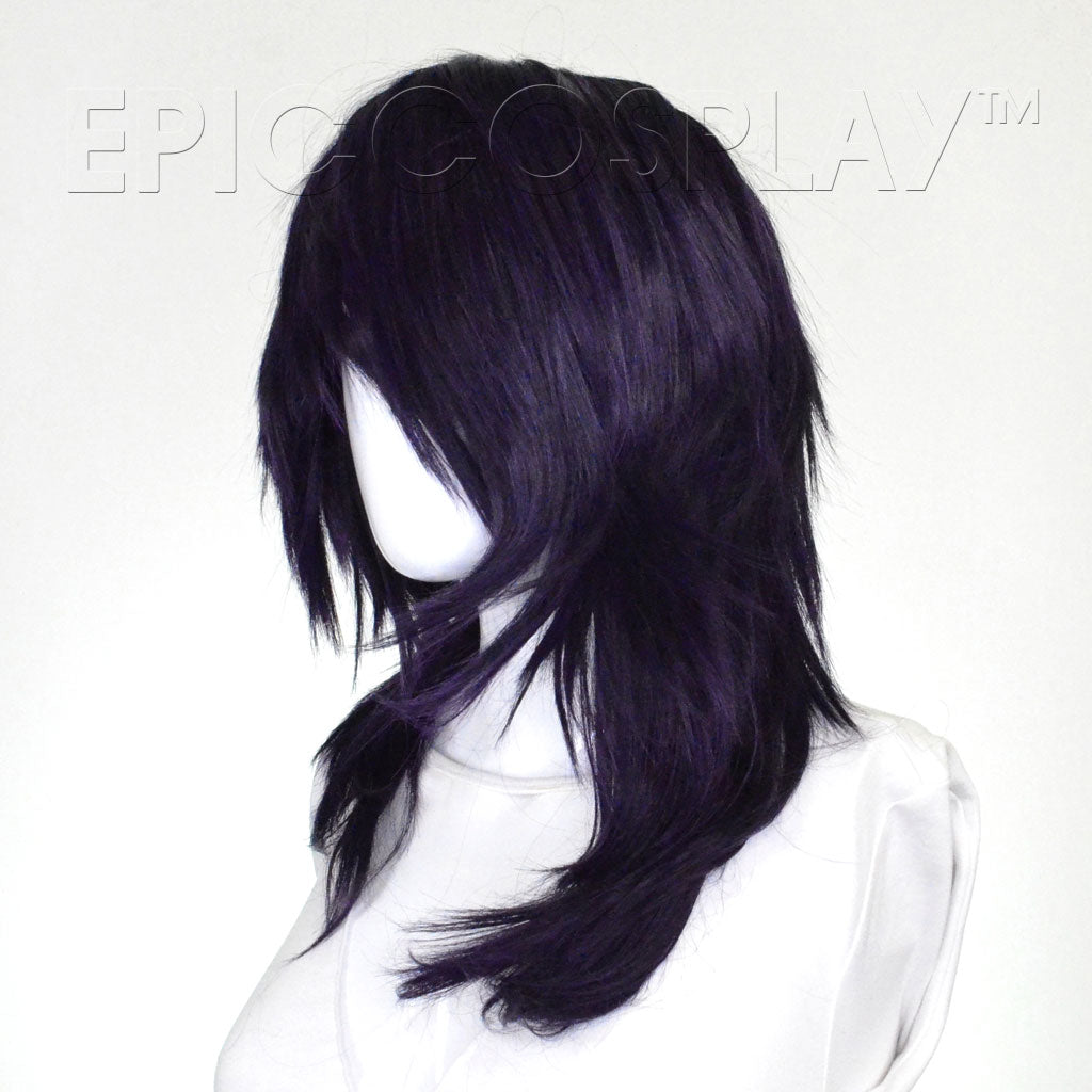 Helios - Purple Black Fusion Spiking Cosplay Wig
