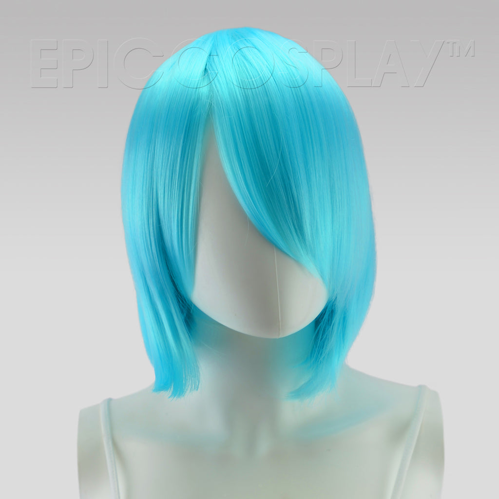 Aura - 16 inch Anime Blue Bob Long Bang Cosplay Wig