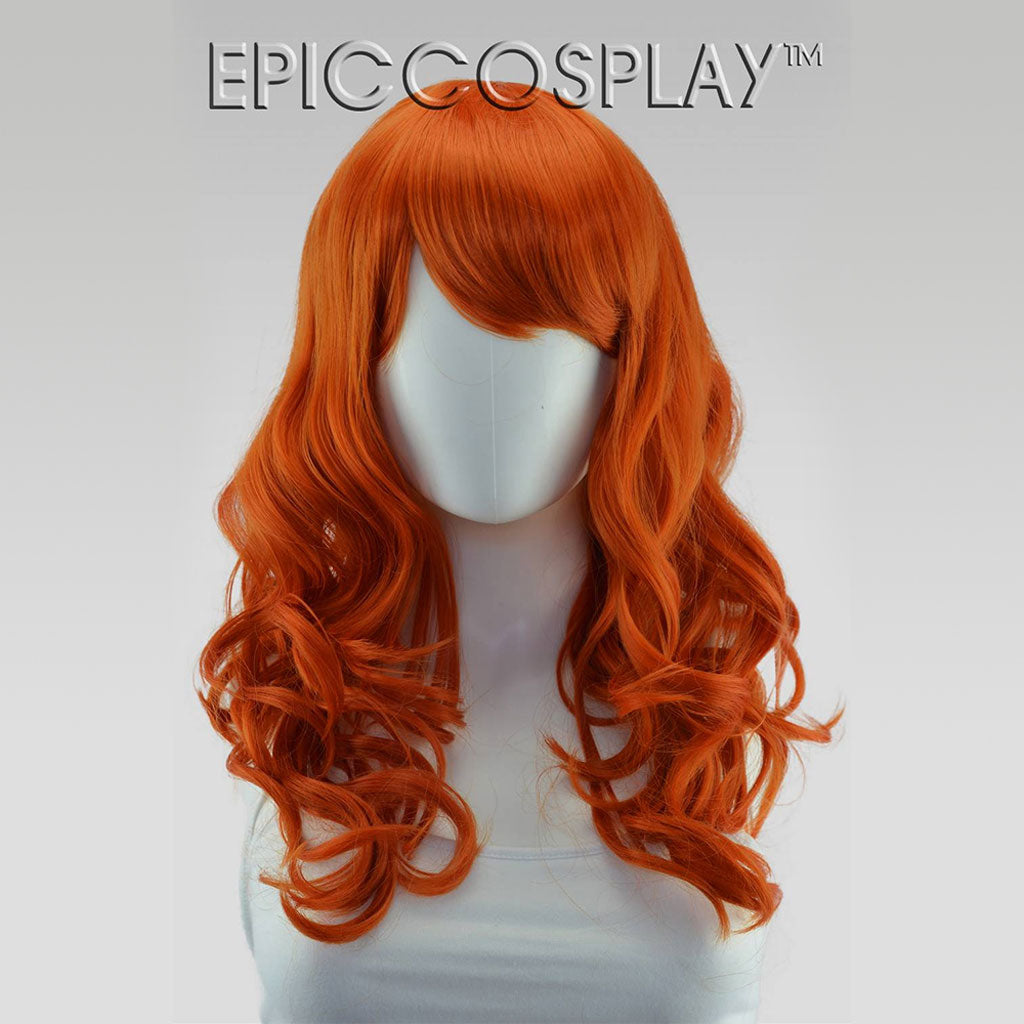 Hestia - 22 inch Autumn Orange Wavy Curly Cosplay Wig