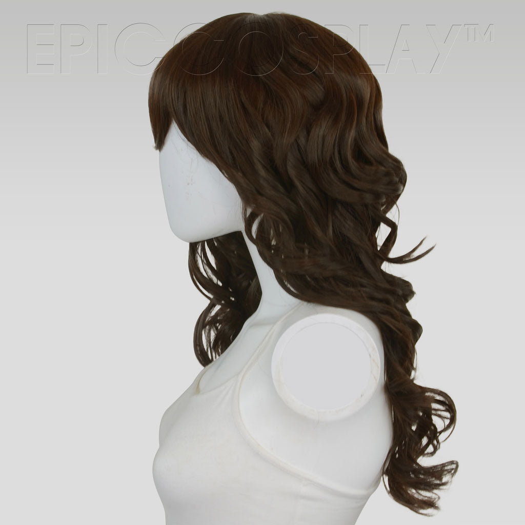 Hestia - 22 inch Black Brown Curly Cosplay Wig