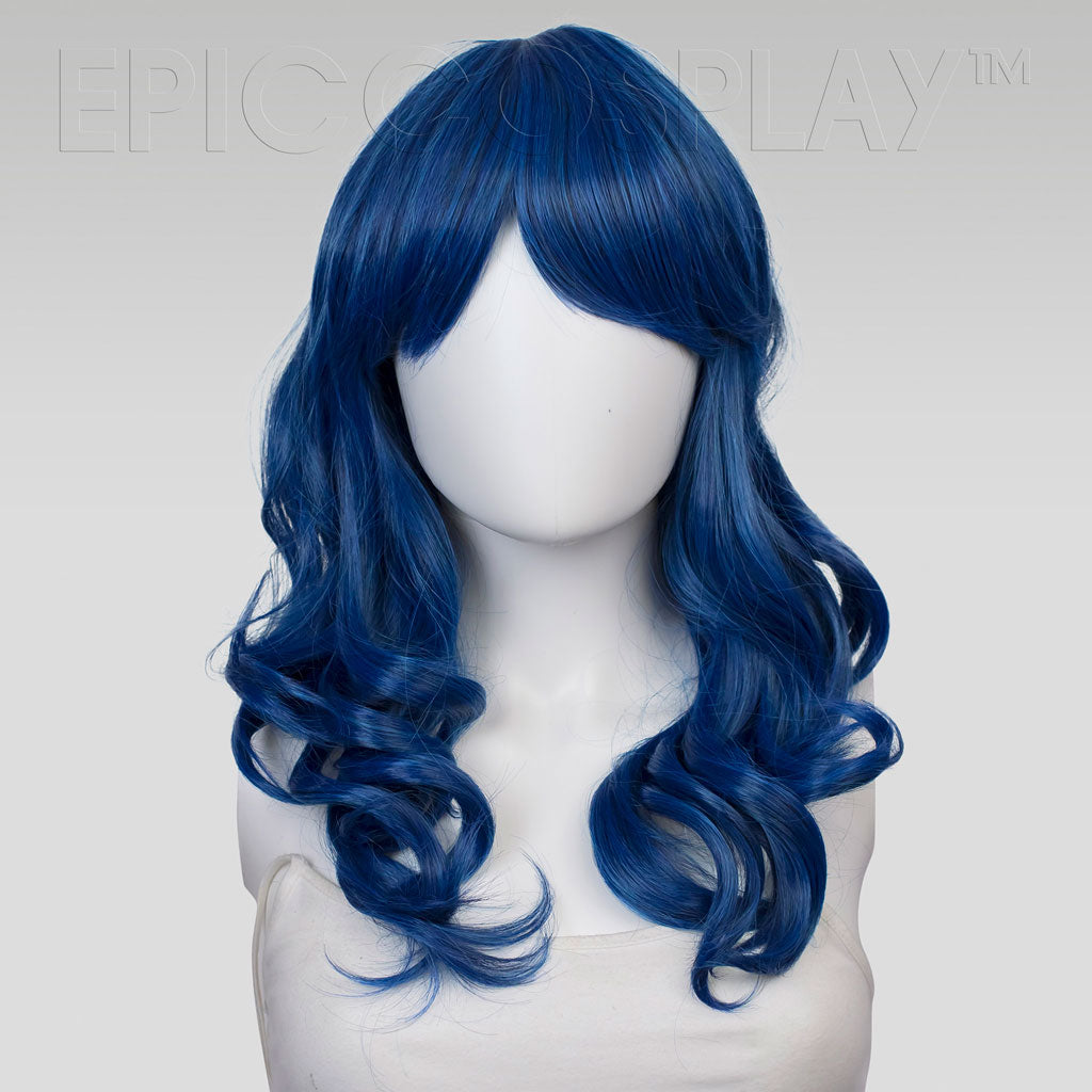 Hestia - 22 inch Shadow Blue Wavy Curly Cosplay Wig
