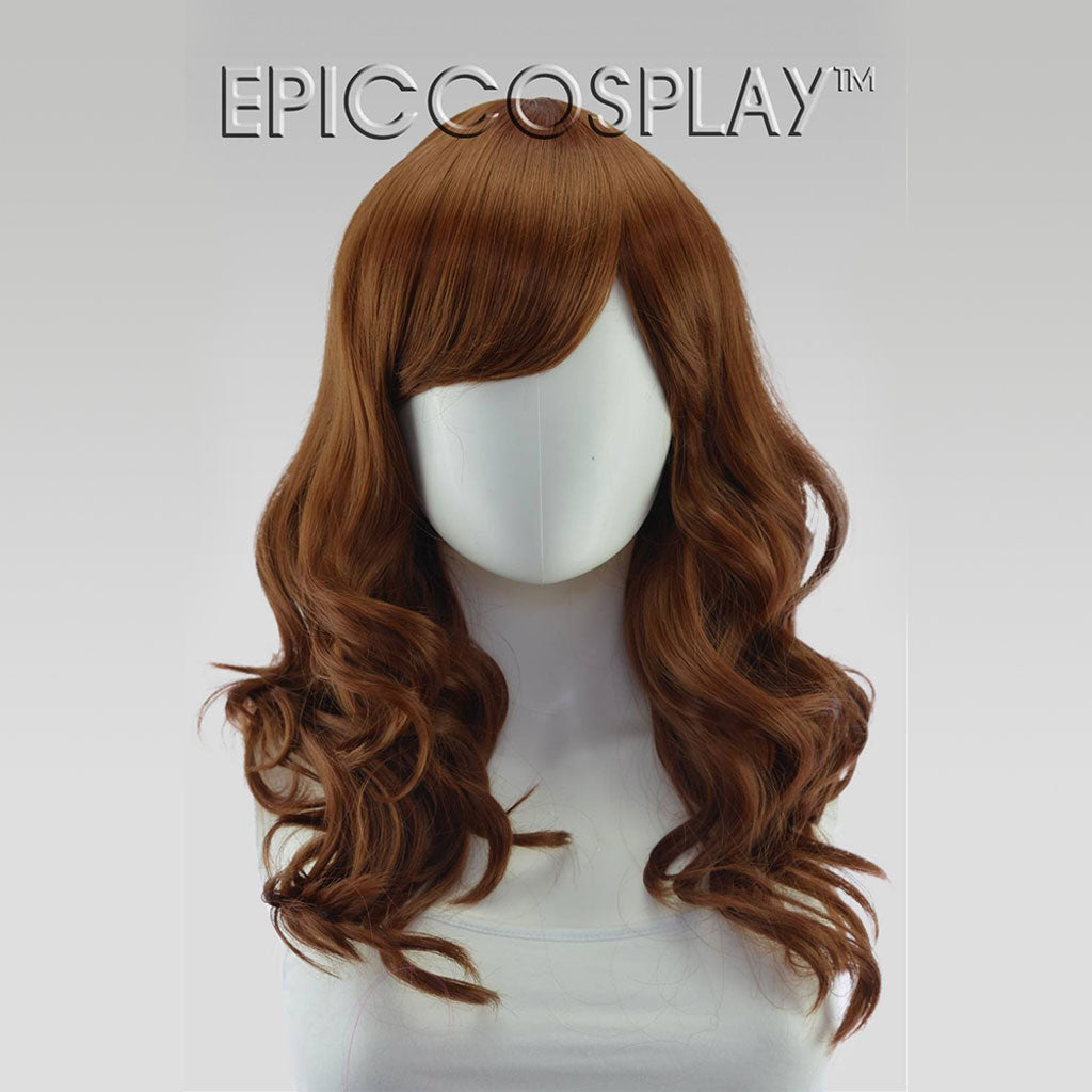 Hestia - 22 inch Light Brown Curly Wavy Cosplay Wig