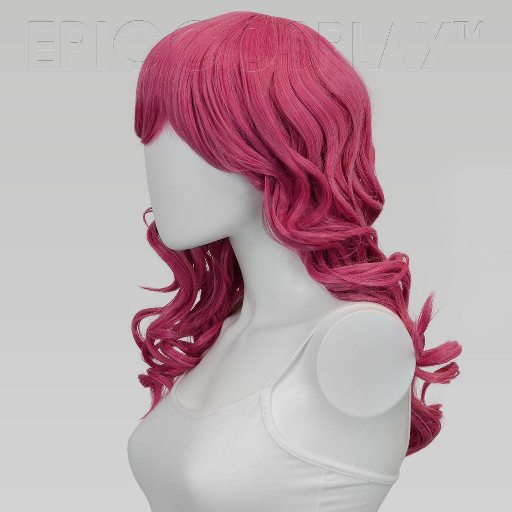 Hestia - 22 inch Sky Magenta Wavy Curly Cosplay Wig