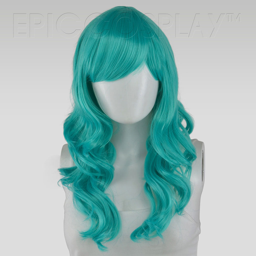 Hestia - 22 inch Vocaloid Green Curly Wavy Cosplay Wig