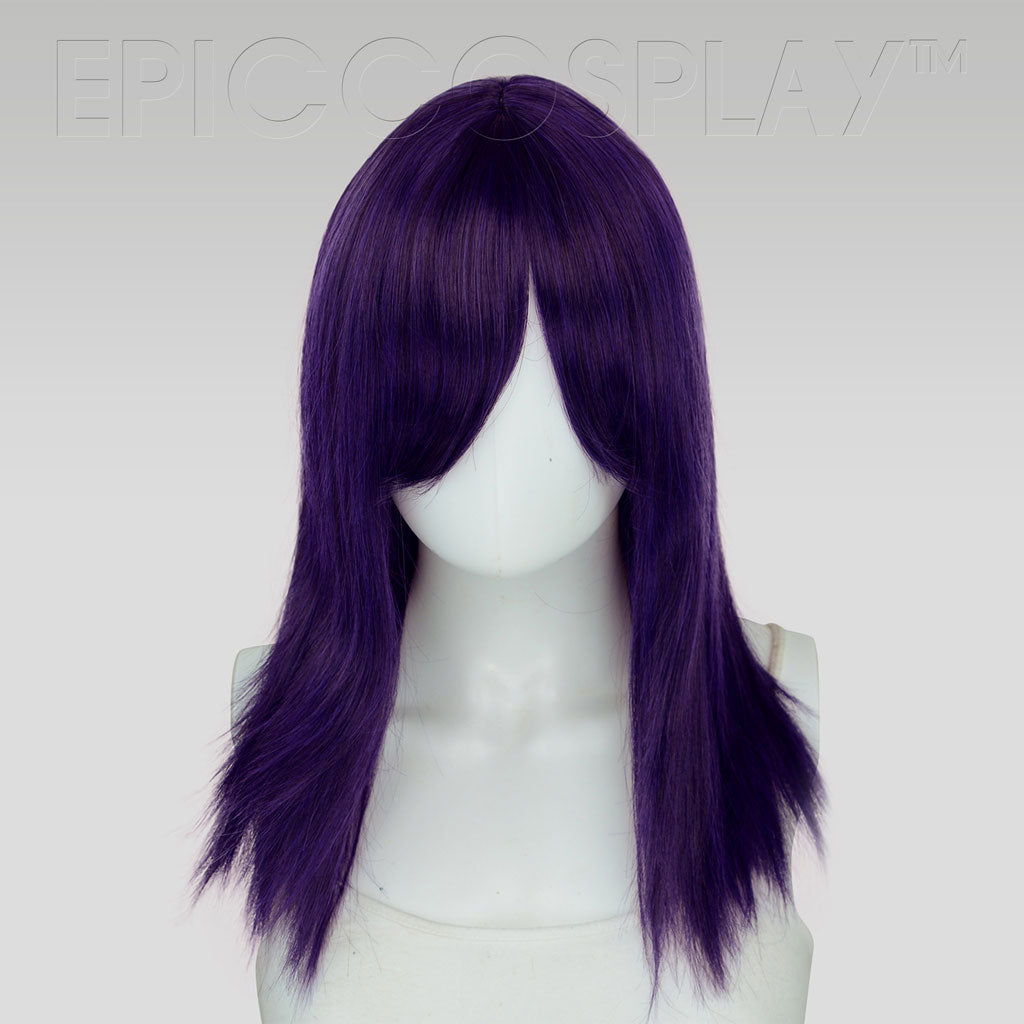 Theia - 20 inch Purple Black Fusion Medium Cosplay Wig