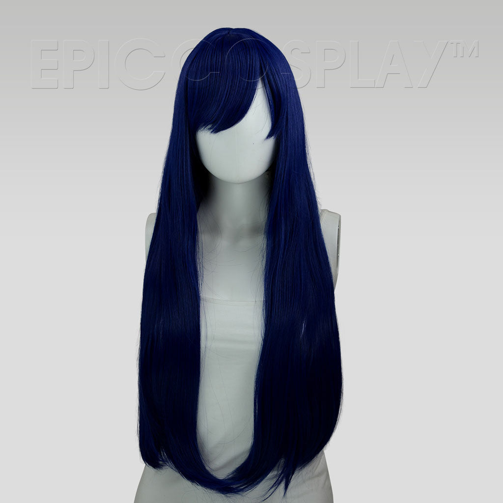 Nyx - 28 inch Midnight Blue Long Straight Cosplay Wig
