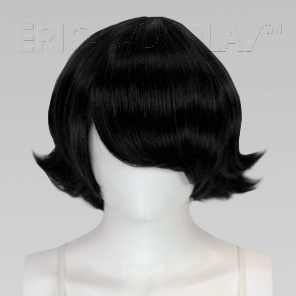 Artemis - 14 inch Black Layered Short Cosplay Wig