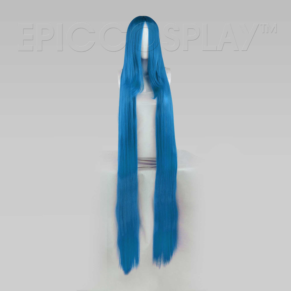 Demeter - 60 inch Teal Blue Mix Straight Very Long Cosplay Wig