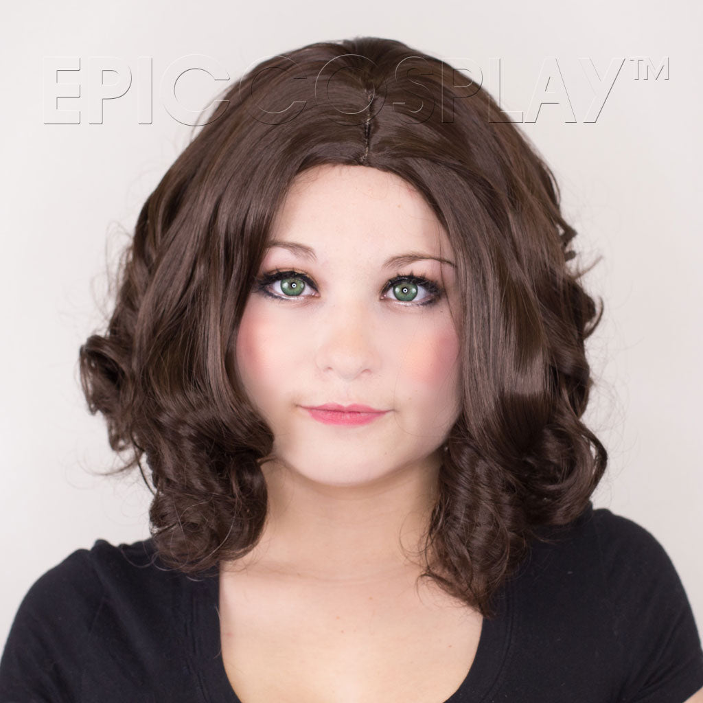 Aries - 16 inch Dark Brown Short Curly Cosplay Wig