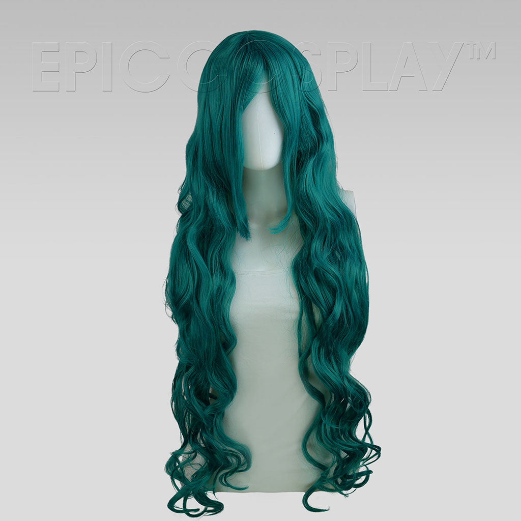 Hera - 40 inch Emerald Green Curly Extra Long Cosplay Wig
