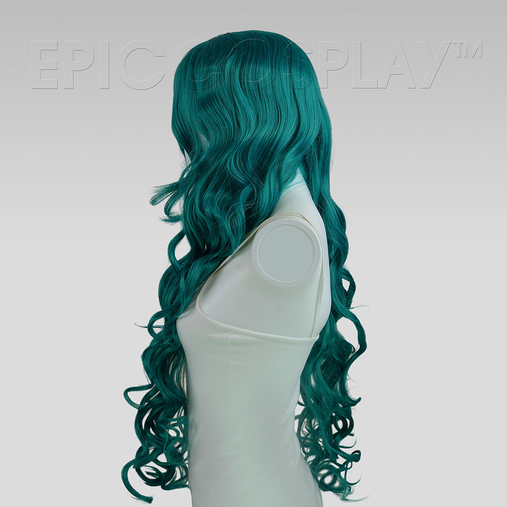Hera - 40 inch Emerald Green Curly Extra Long Cosplay Wig