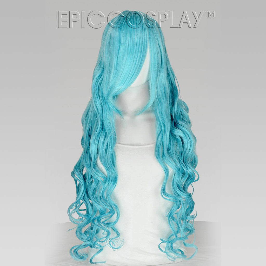 Hera - 40 inch Anime Blue Mix Curly Extra Long Cosplay Wig