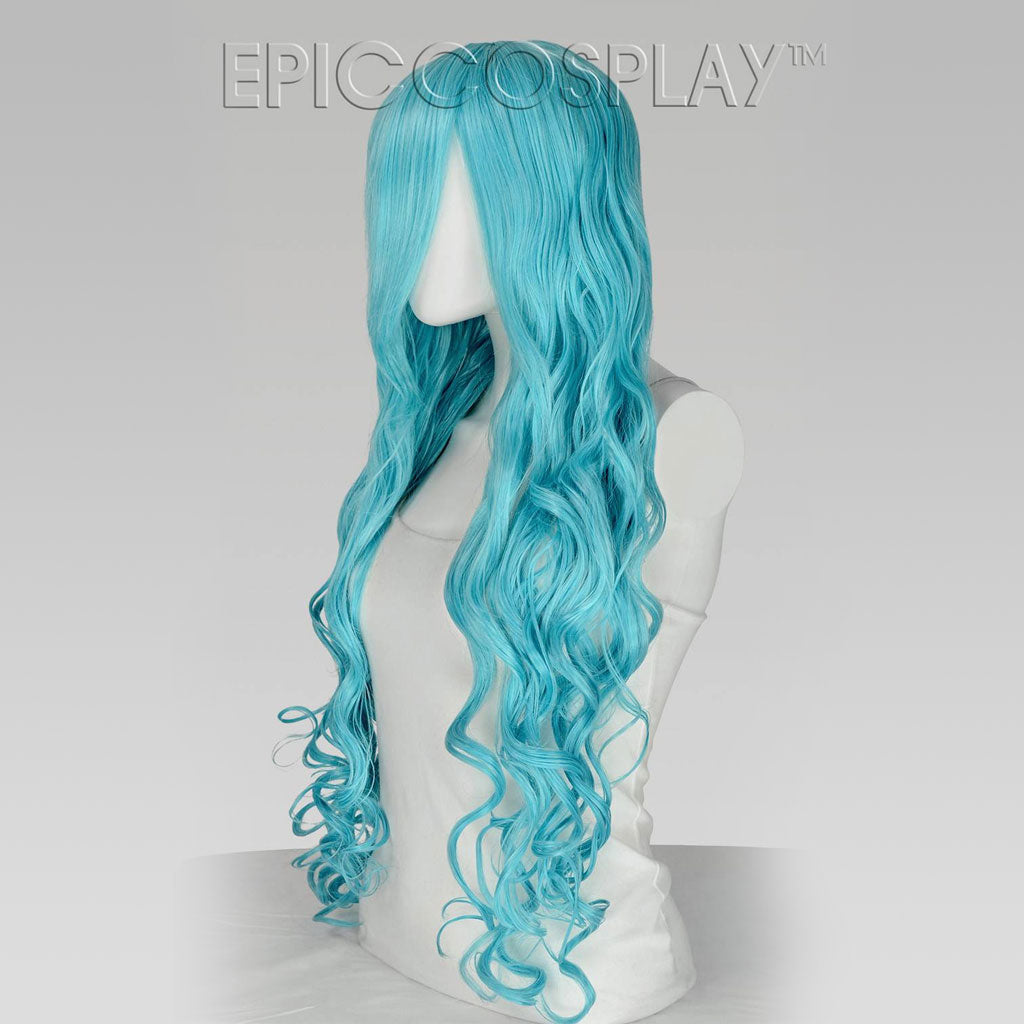 Hera - 40 inch Anime Blue Mix Curly Extra Long Cosplay Wig