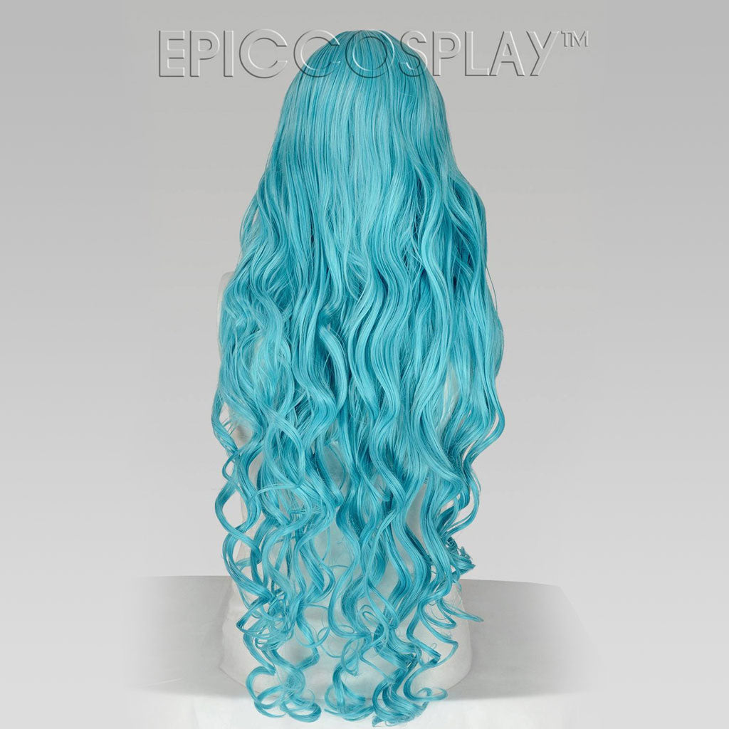 Hera - 40 inch Anime Blue Mix Curly Extra Long Cosplay Wig