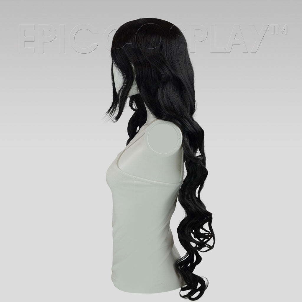 Hera - 40 inch Black Curly Extra Long Cosplay Wig