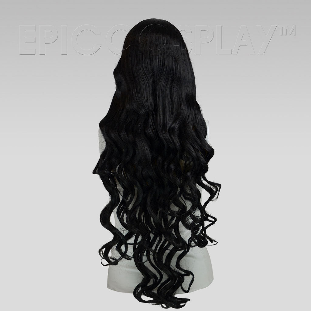 Hera - 40 inch Black Curly Extra Long Cosplay Wig