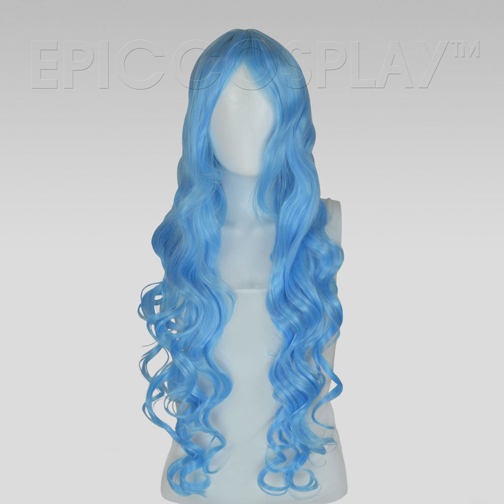 Hera - 40 inch Light Blue Mix Curly Extra Long Cosplay Wig