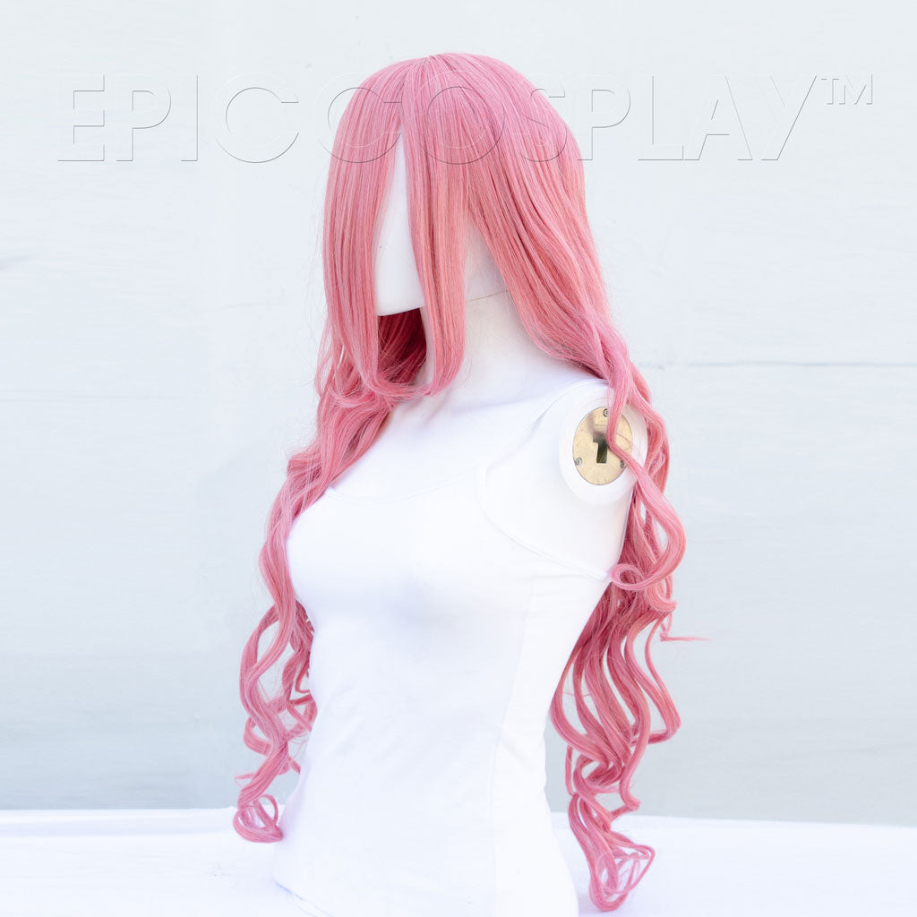 Hera - 40 inch Princess Pink Mix Curly Extra Long Cosplay Wig