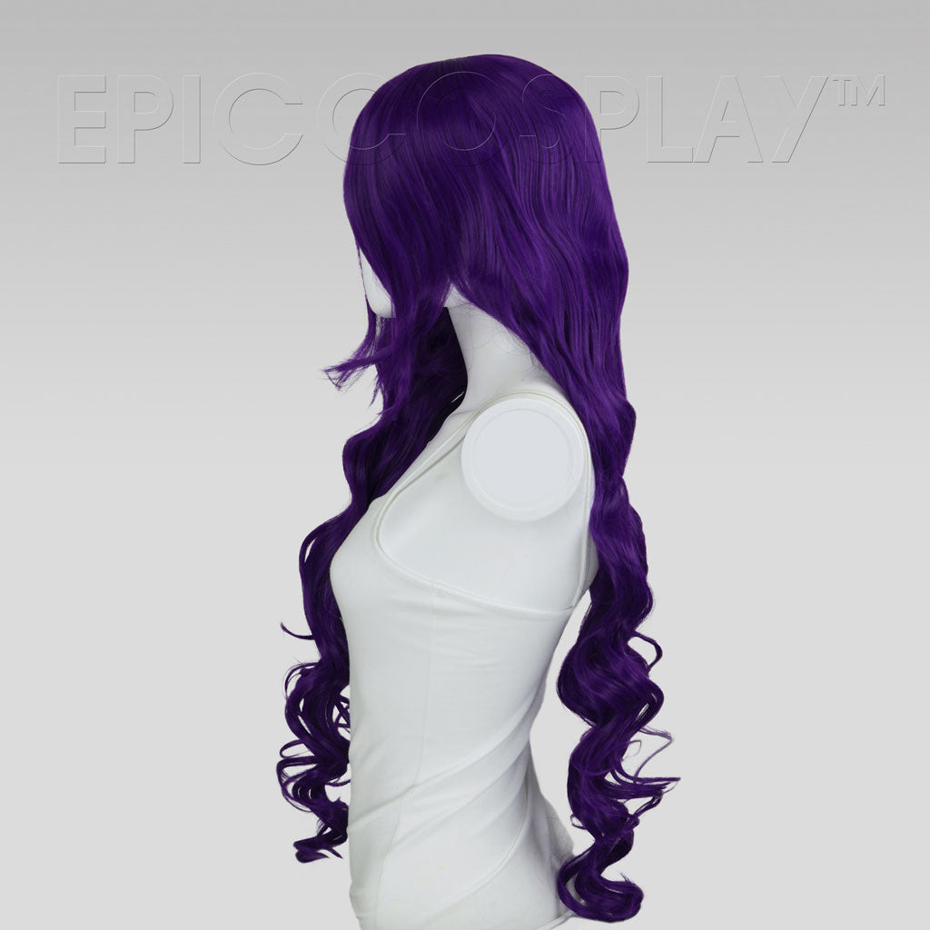 Hera - 40 inch Royal Purple Curly Extra Long Cosplay Wig