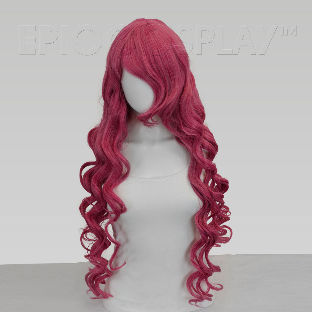 Hera - 40 inch Sky Magenta Curly Extra Long Cosplay Wig