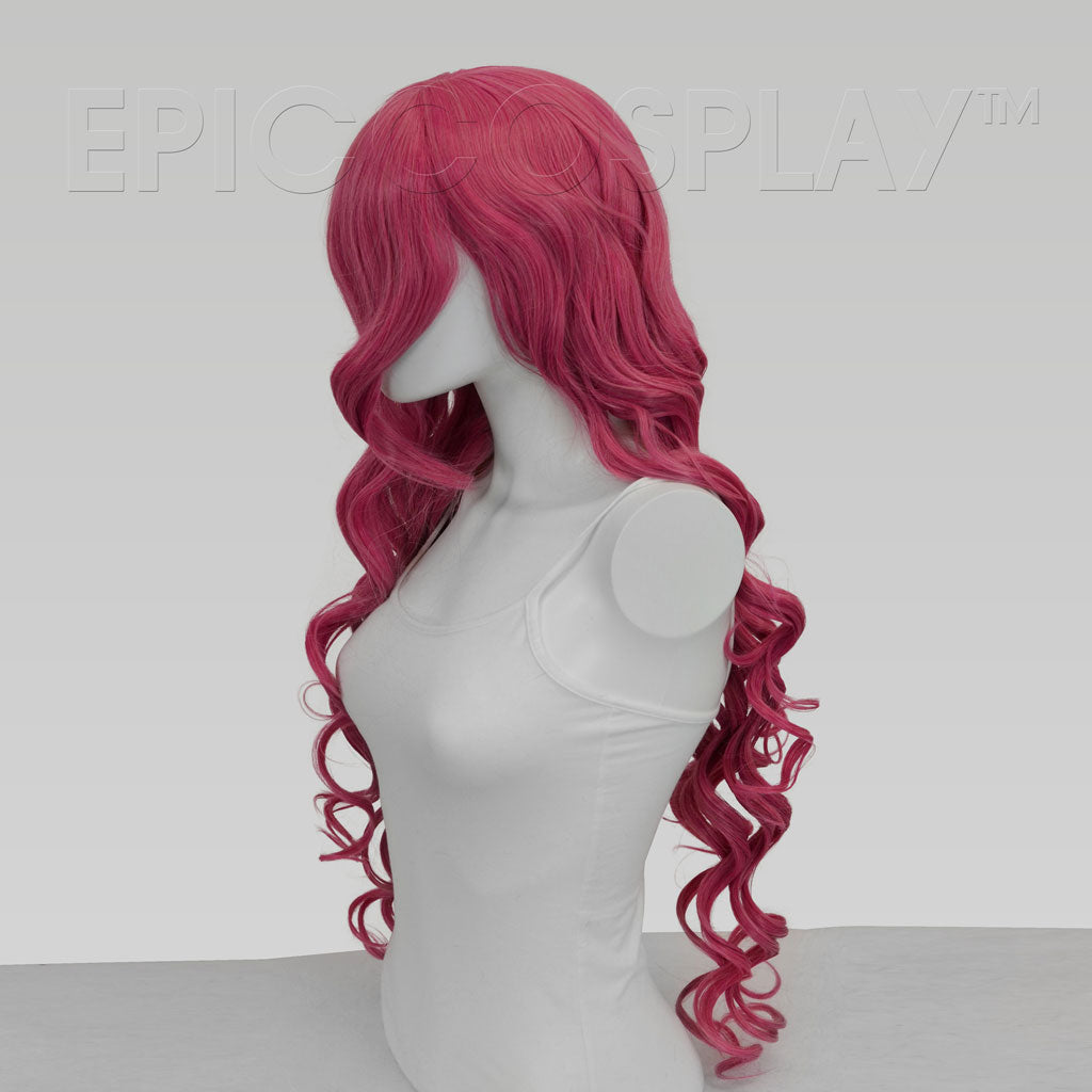 Hera - 40 inch Sky Magenta Curly Extra Long Cosplay Wig