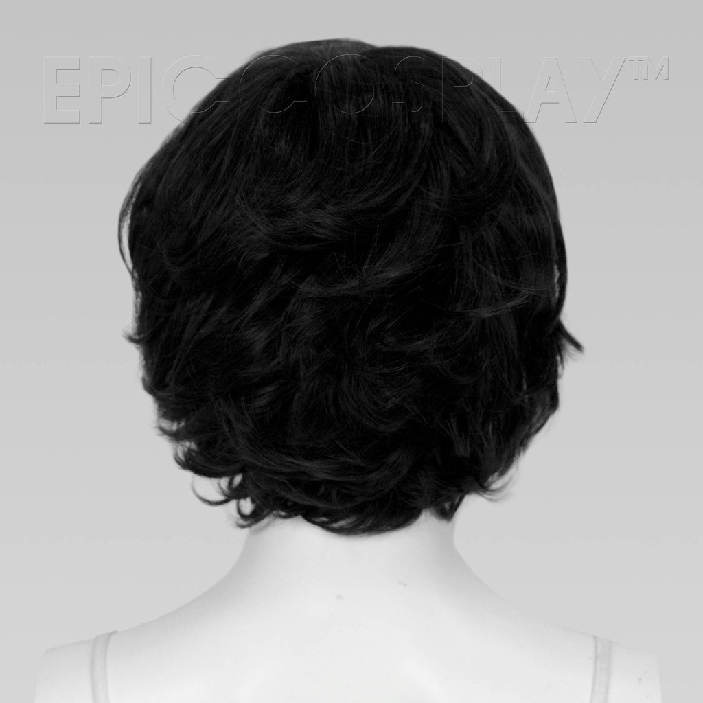 Aion - 11 inch Black Curly Short Cosplay Wig