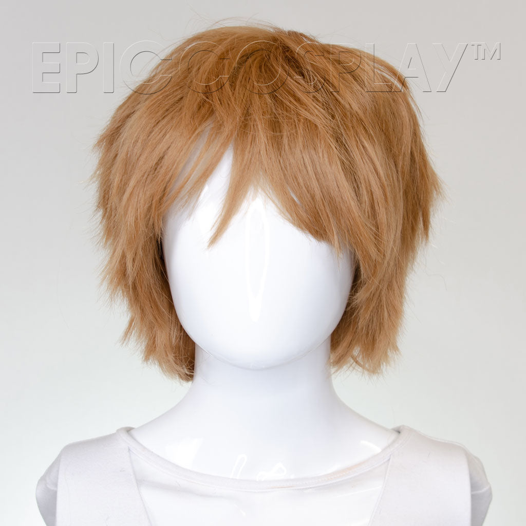 Apollo - 13 inch Caramel Brown Layered Short Cosplay Wig