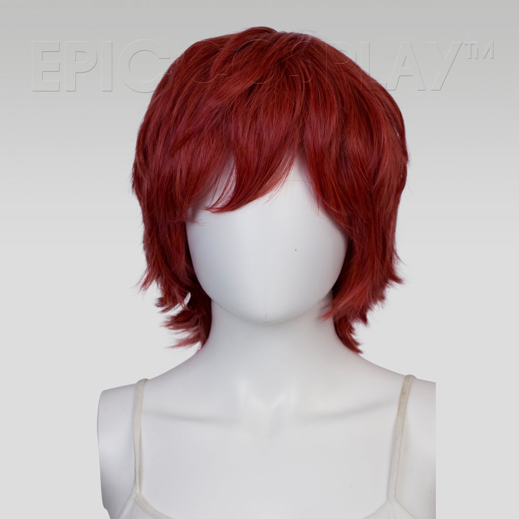 Apollo - 13 inch Dark Red Layered Short Cosplay Wig