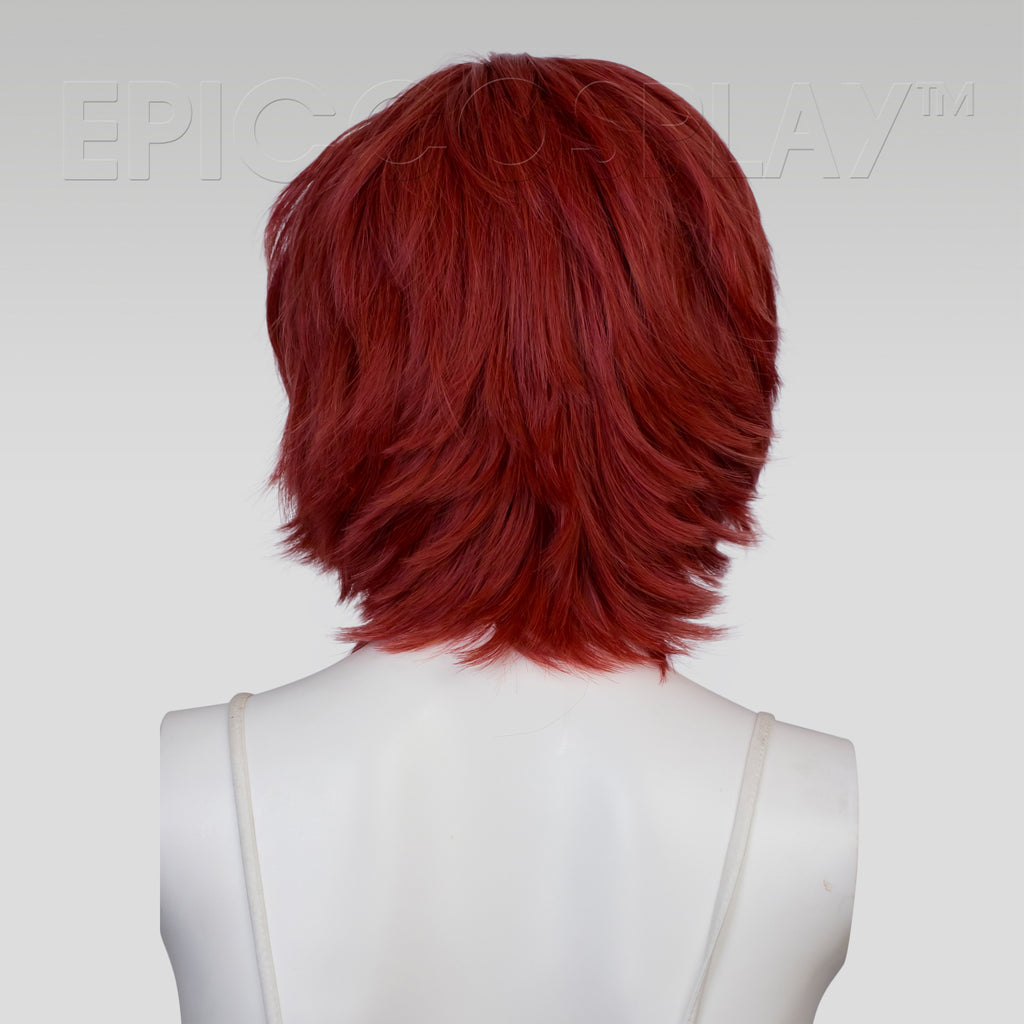 Apollo - 13 inch Dark Red Layered Short Cosplay Wig