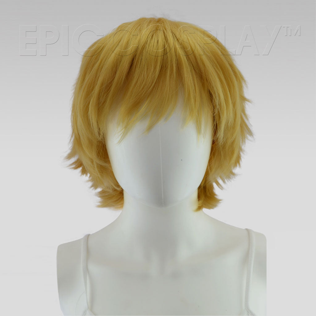 Apollo - 13 inch Caramel Blonde Layered Short Cosplay Wig