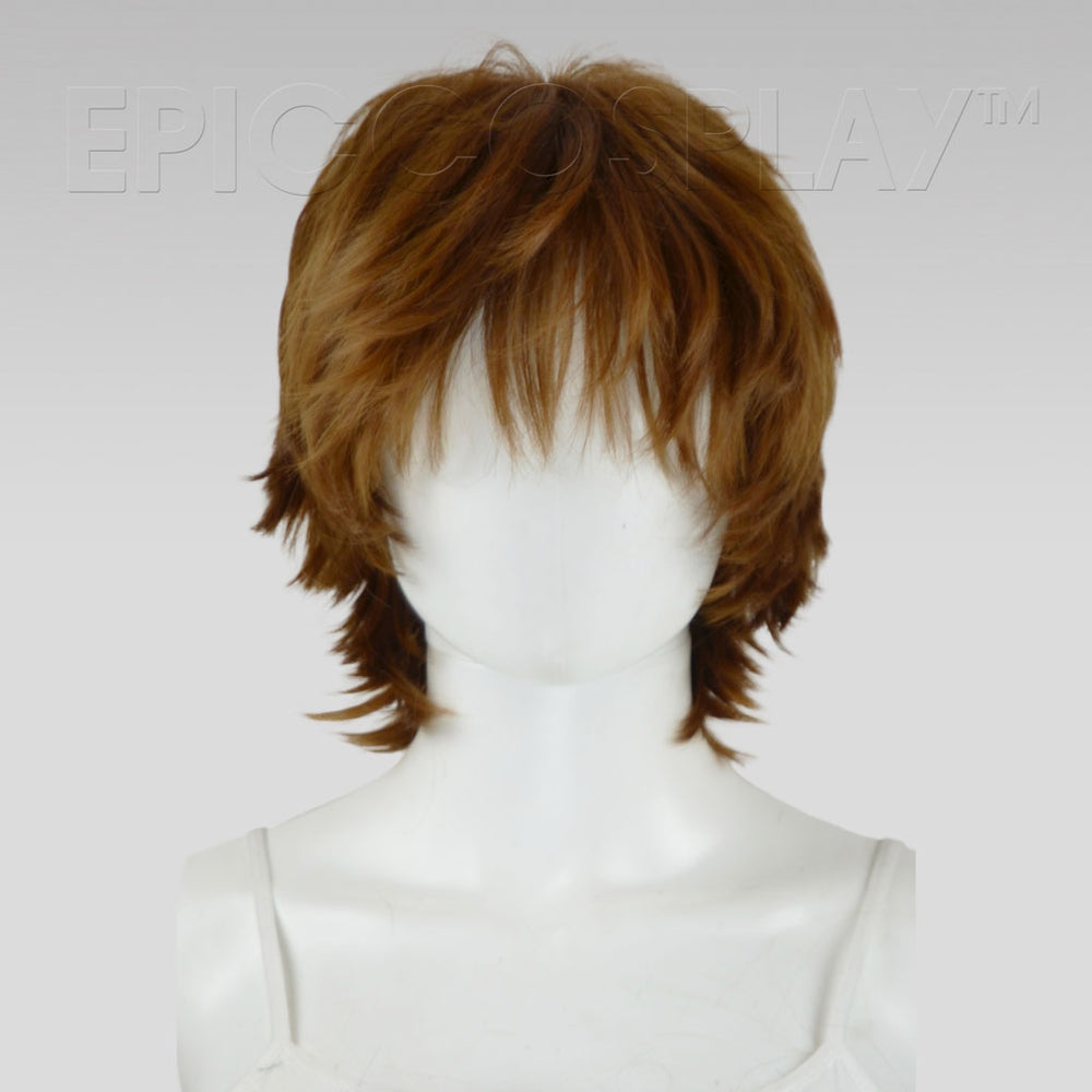 Apollo - 13 inch Light Brown Layered Short Cosplay Wig