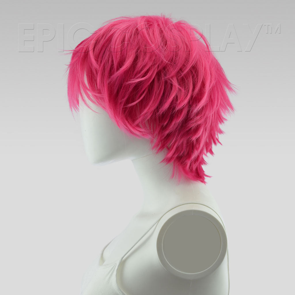 Apollo - 13 inch Raspberry Pink Layered Short Cosplay Wig