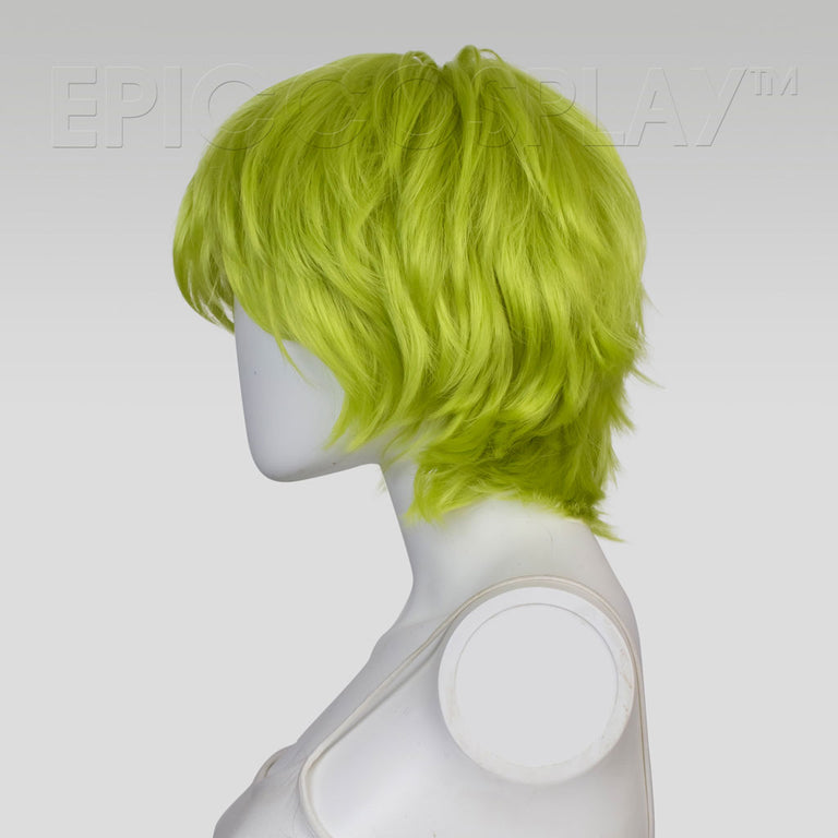 Apollo - 13 inch Tea Green Layered Short Cosplay Wig