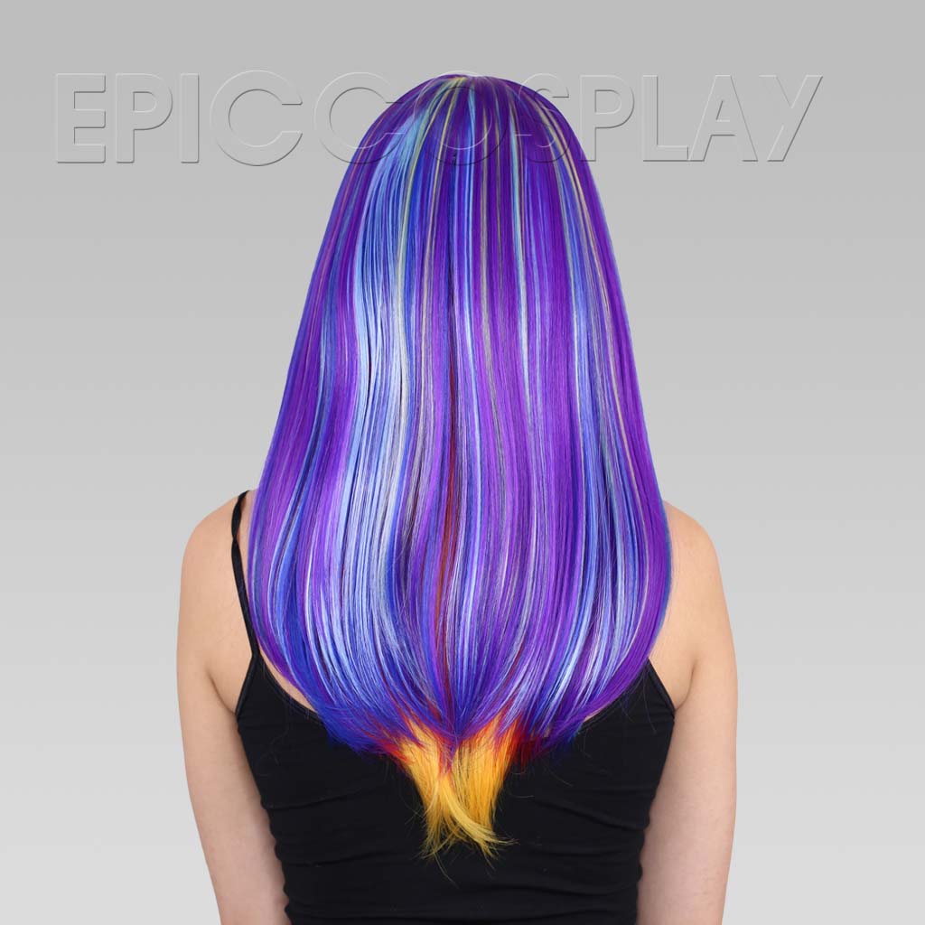 Signature - Rainbow Straight Multi Color Wig