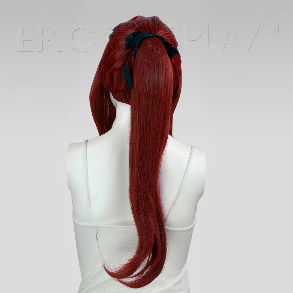 Phoebe - Dark Red Ponytail Cosplay Wig