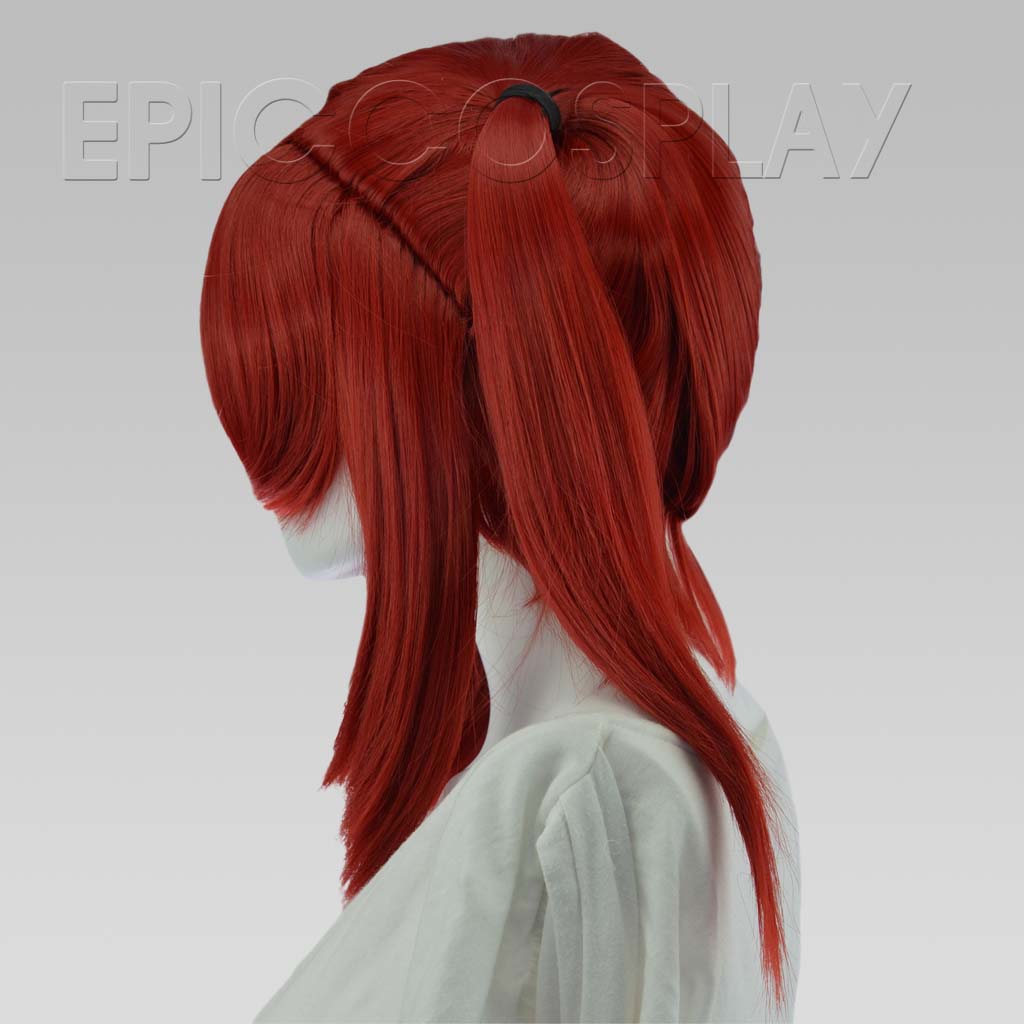 Gaia - Dark Red Pigtail Wig